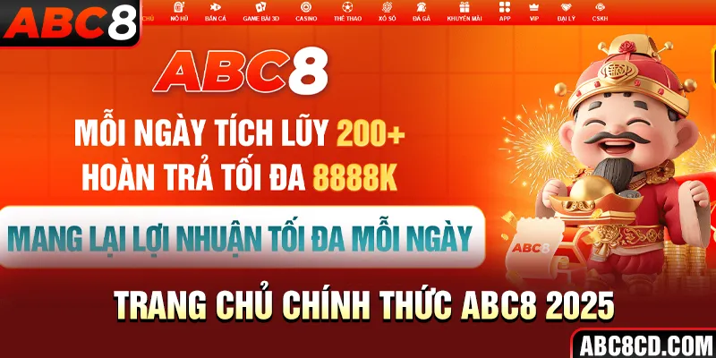 ABC8 - Trang Chủ ABC8.COM 2025 Đăng Ký Nhận 88K